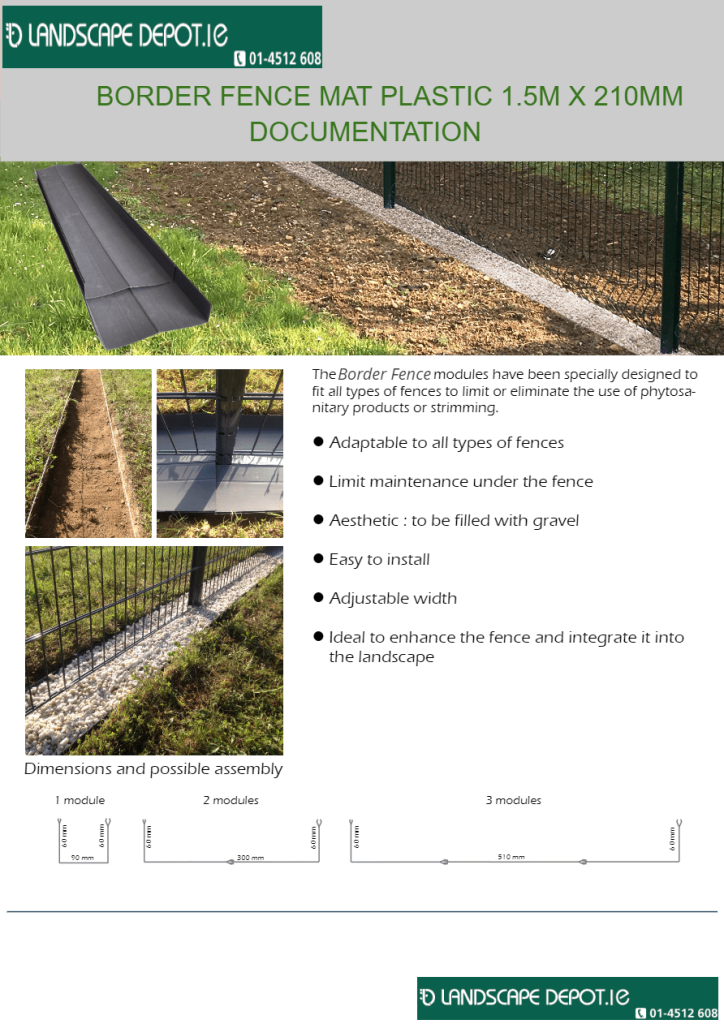 Border Fence Weed Barrier - Landscape Depot